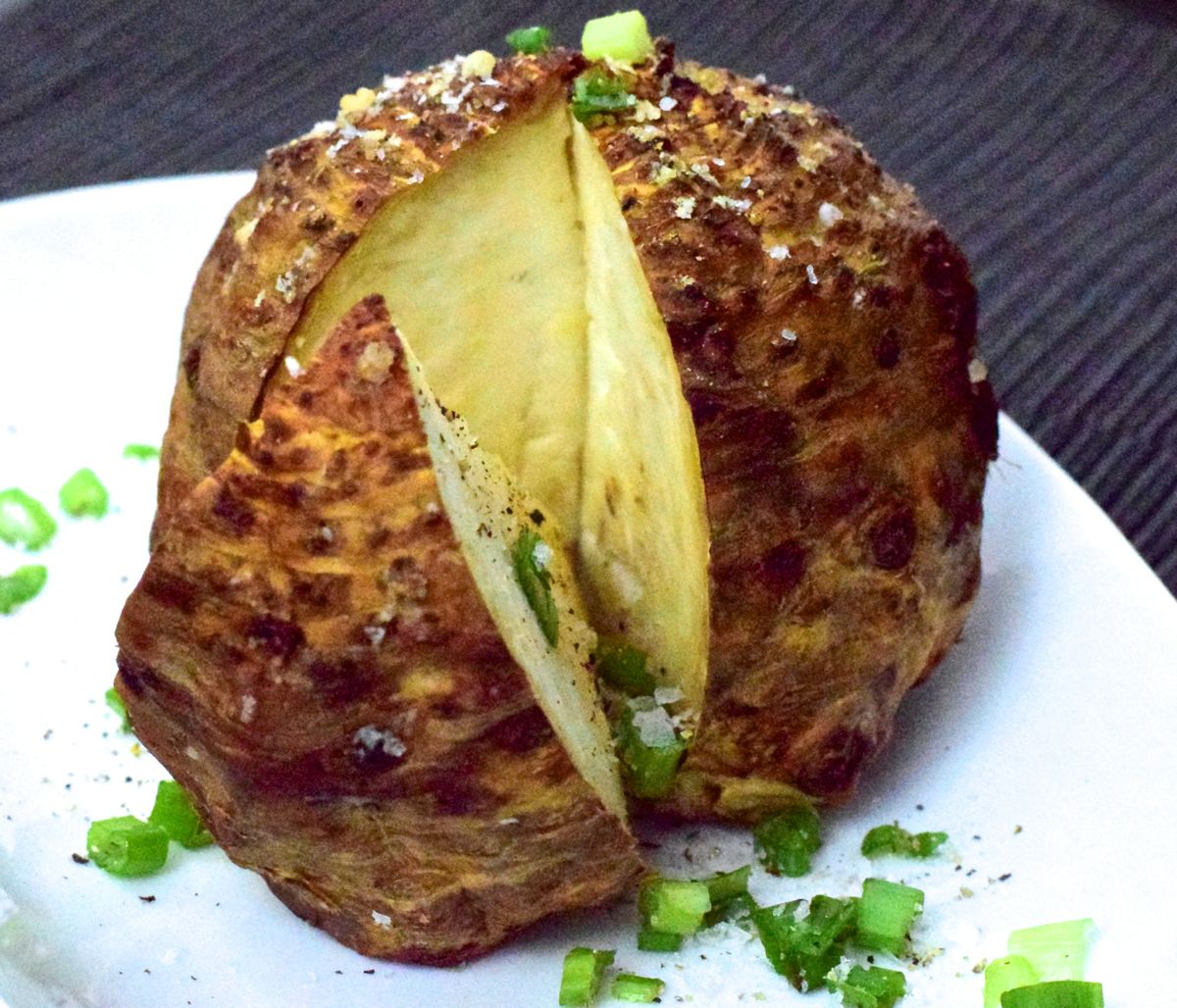 Whole Roasted Celeriac Radish rose Whole Roasted Celeriac Radish rose